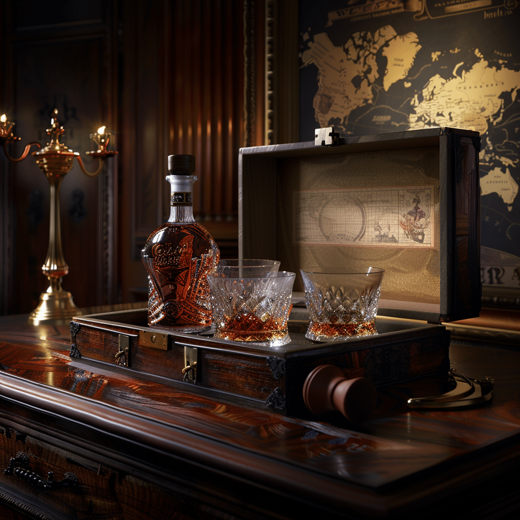 Coffret de rhum et whisky : Évasion garantie